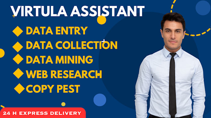 Be your data entry,virtual assistant,typing work ,copy paste by Dataentry0008 | Fiverr