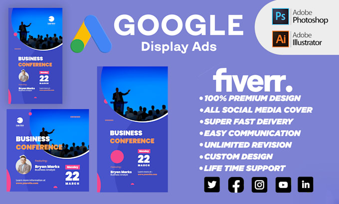Design professional google ads, banner ads, or display ads by Ziya ...