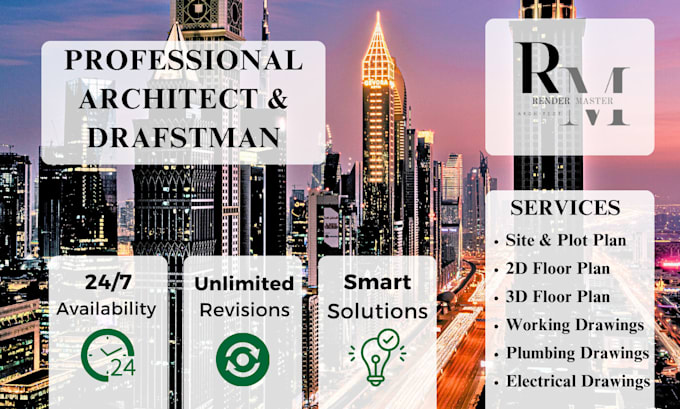 Be your architect, draftsman for autocad, 2d and 3d floor plan by Render_master00 | Fiverr