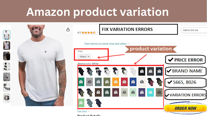 Do amazon variation listing and fix amazon variation listing error by Safanava | Fiverr