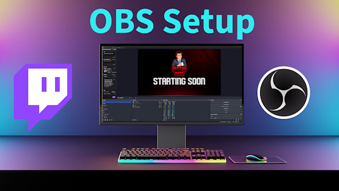 Help you setup obs studio for you to stream to twitch by Poshpete | Fiverr