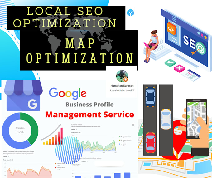 Boost local seo ranking with gmb map strategy by Hamshankamsan | Fiverr