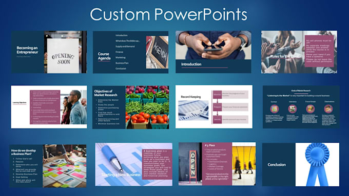 Quickly design a custom powerpoint presentation by Texasbelle | Fiverr