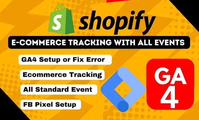 Fix or setup ga4 wix shopify ecommerce tracking with gtm tag manager fb pixel by Good_7 | Fiverr