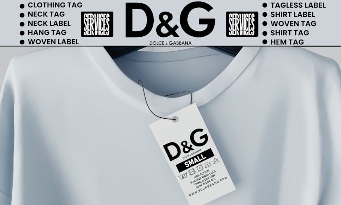 Design luxury hang tag, neck label and clothing label by Tufailgraphic ...