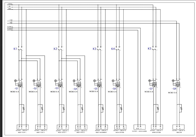 Draw electrical wiring diagram, one wire diagram or block diagram by ...