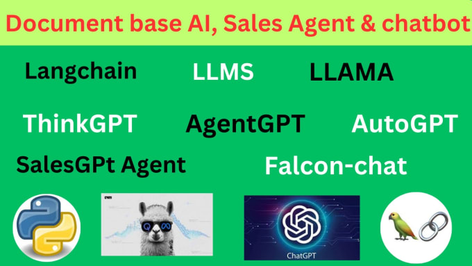 Build Document Base Ai Agent Or Sales Chatbot Using Langchainautogptllama By Aichain Fiverr