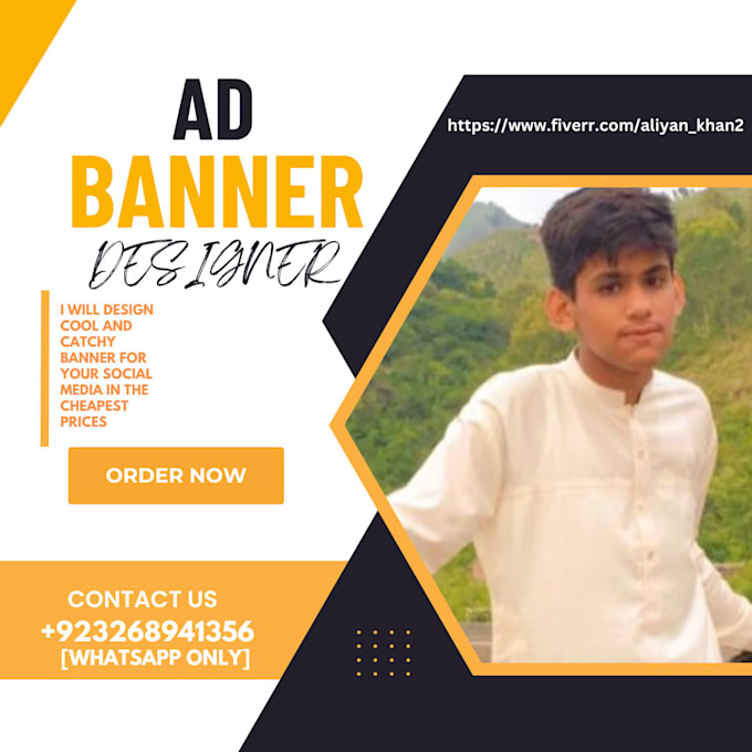 Create your advertisement banner by Aliyan_khan2 | Fiverr