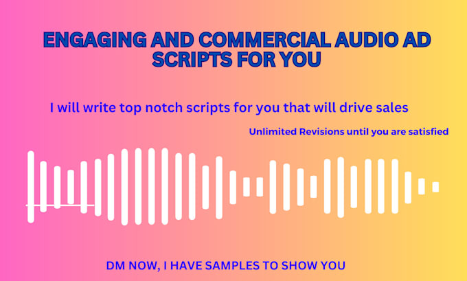Craft a compelling commercial audio script for tv or radio ads by ...