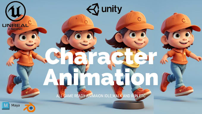 Do game ready 3d character animation seamless motion, limitless ...