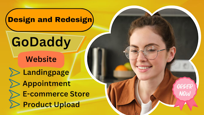 Godaddy website design, godaddy website redesign, develop godaddy ...