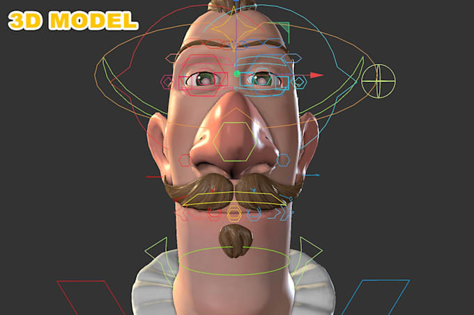 3d rigging and 3d character pose, 3d model for 3d printing by Temmy ...