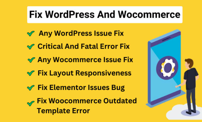 Fix woocommerce, outdated templates, any wordpress elementor issues by ... Fix woocommerce, outdated templates, any wordpress elementor issues by ...