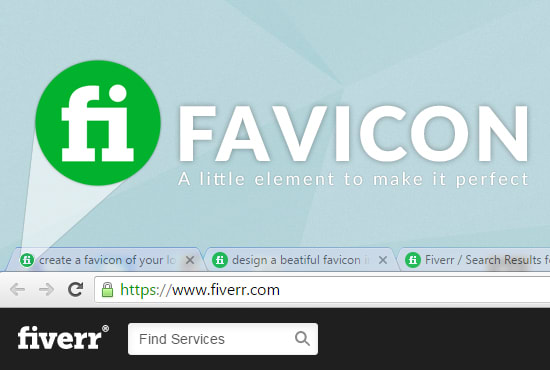 Create a stunning favicon by Vigani123 | Fiverr