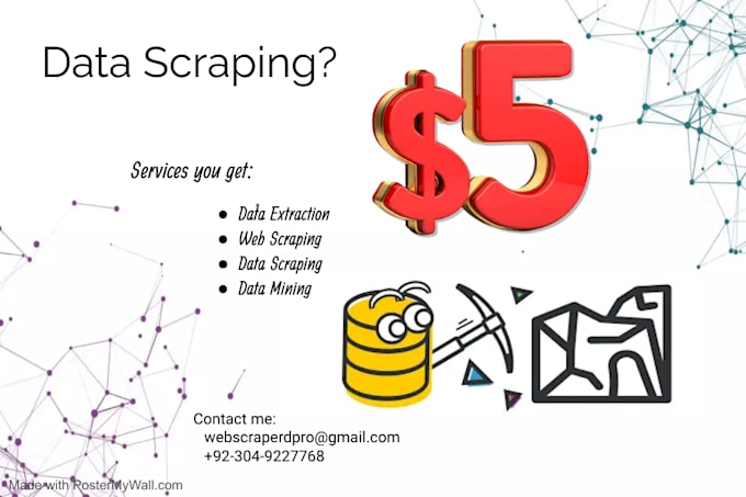 Do data mining, web scraping, data extraction,excel csv job by Webscraperdpro | Fiverr