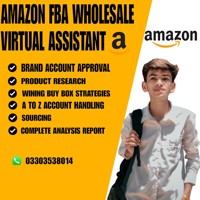 Be your amazon virtual assistant, amazon fba expert by Msafeer554 | Fiverr