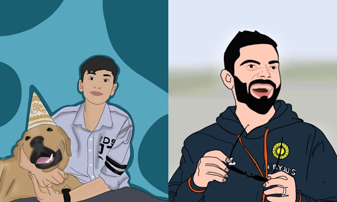 Create minimalist faceless vector portraits of your photo by Anshika ...