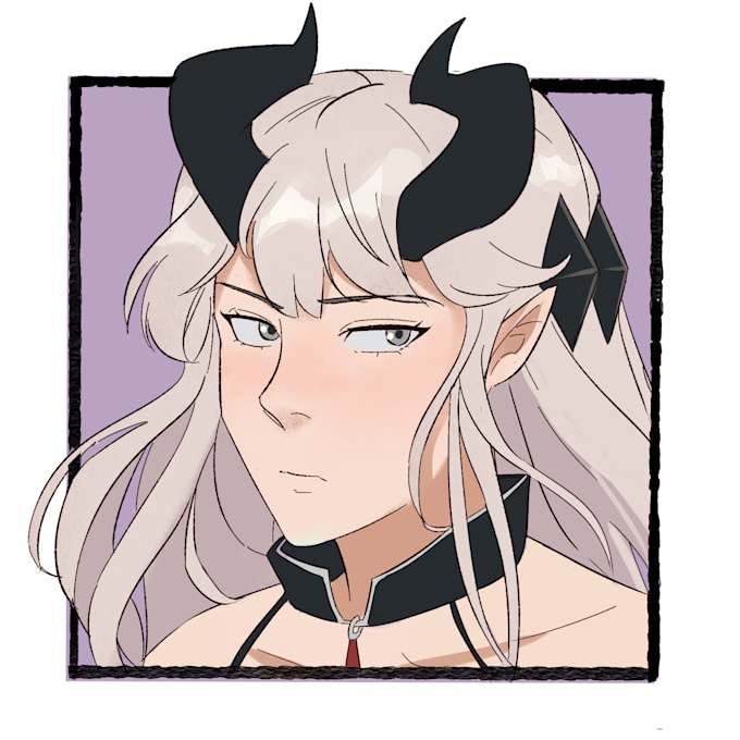 Draw simple illustration of oc or fanart by Morljurie | Fiverr