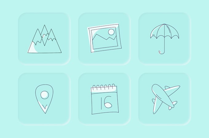 Create a custom vector icon set by Rina_torfo | Fiverr