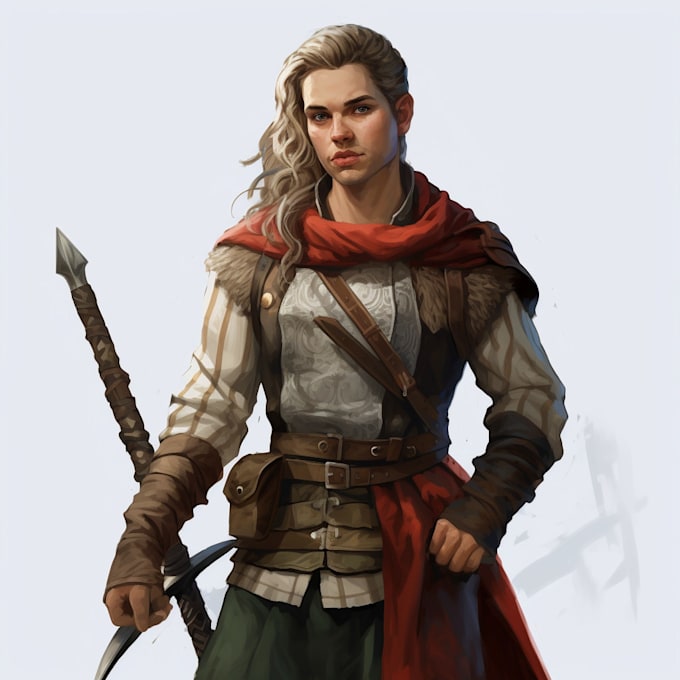 Do an awesome dnd or fantasy character portrait by Huitcssamuen | Fiverr