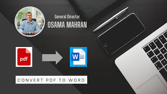 Do pdf to word, typing job, convert pdf to word by Osamamahran012 | Fiverr