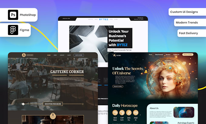 Design website and application ui with ux by Zerri_limits | Fiverr