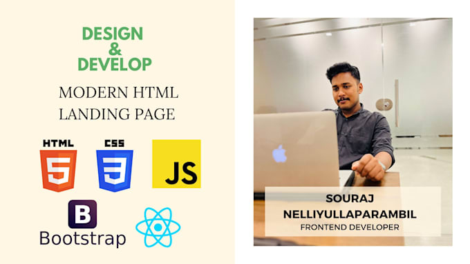 Design modern html landing page by Sourajwork | Fiverr