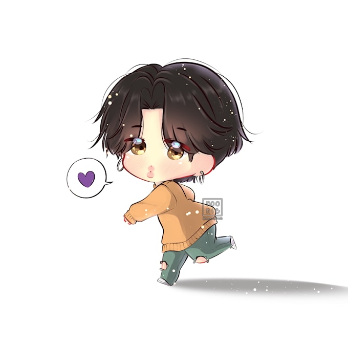 Draw cute full body chibis by Nooniedraws | Fiverr