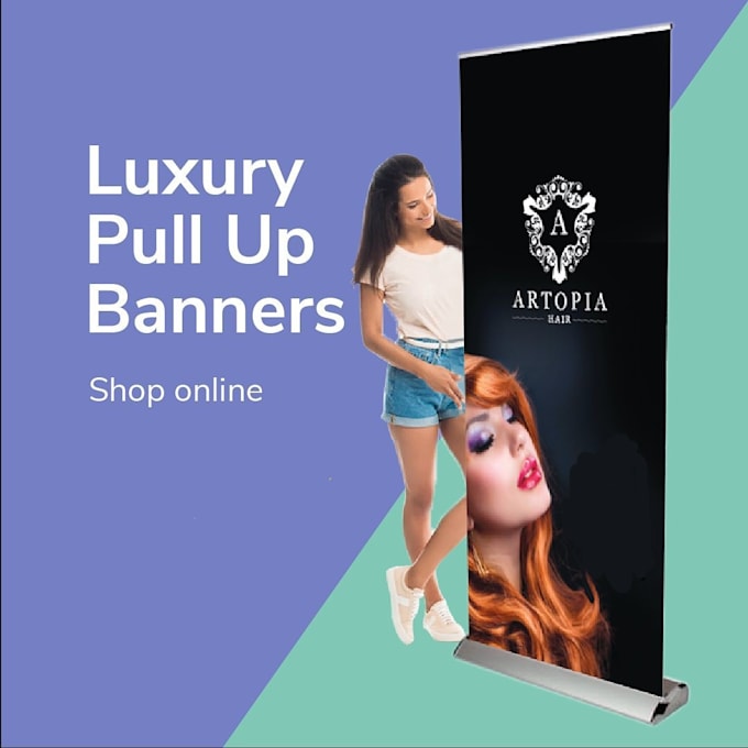 Do roll up banner, retractable, pull up, pop up, signage or x banner by ...