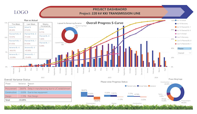 Prepare a project dashboard by Sshayanali | Fiverr