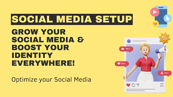 Do your social media setup and integration by Opensourceai | Fiverr