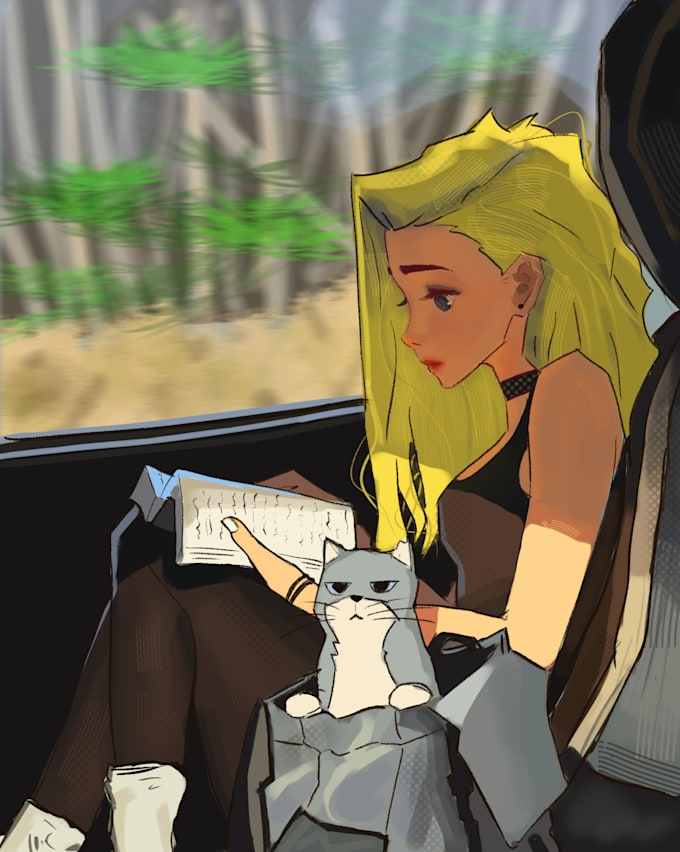 Draw portrait in samdoesart art style by Karanjit_kainth | Fiverr