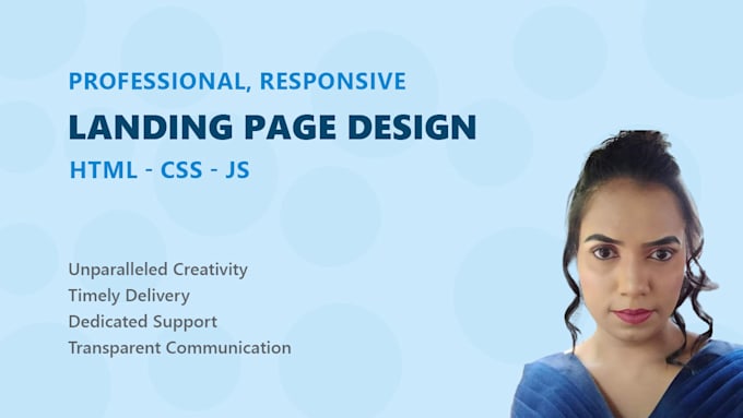 Design professional responsive html landing page, one page website by ...