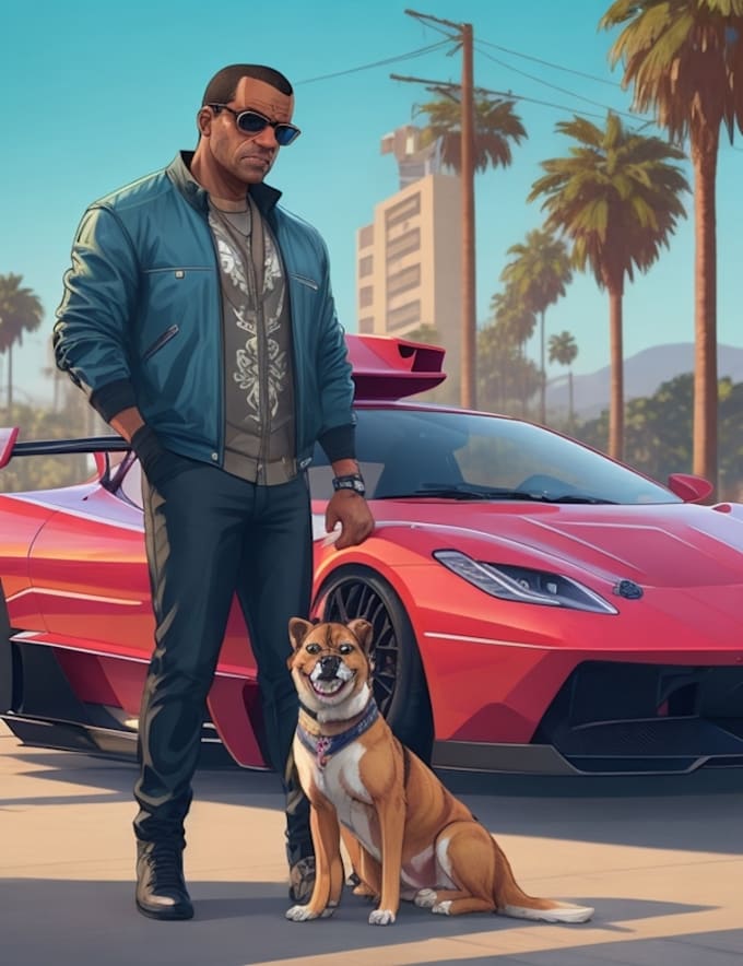 Craft incredible gta 5 style game art just for you by Bachira_10 | Fiverr