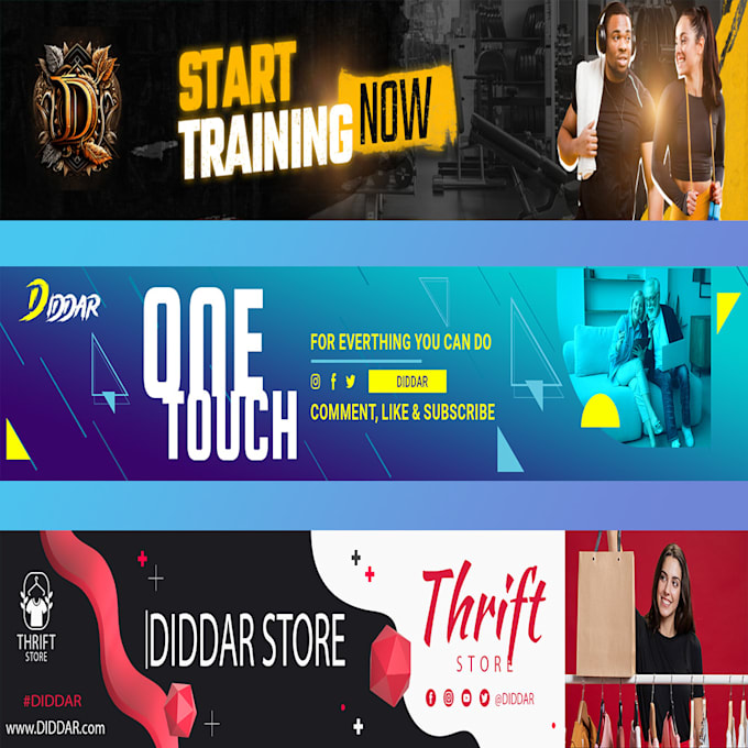 Can make your own banner and stand out from others by Diddar | Fiverr