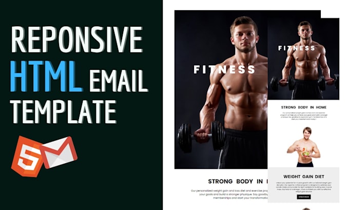 Create responsive html email template by Divcoder01 | Fiverr