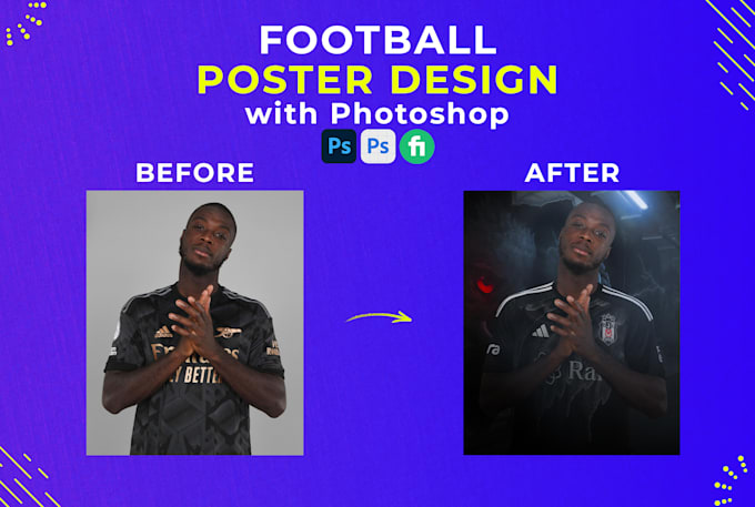 Design posters for football players by Alpercay03 | Fiverr