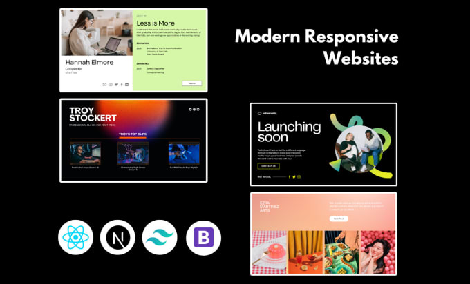 Design And Develop Modern Websites With React Js Next Js Tailwind Css Bootstrap By Developersbay