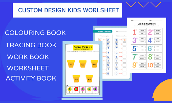 Design kids worksheets, activity book and coloring books by Meesha2 ...