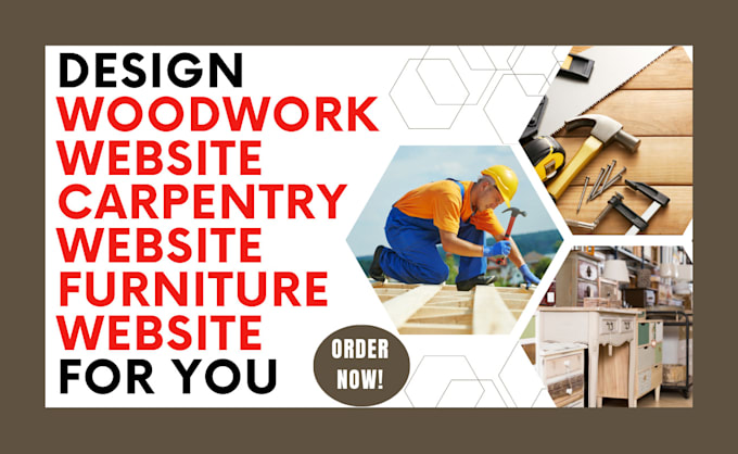Design woodwork website, carpentry, furniture website by Pojutech | Fiverr