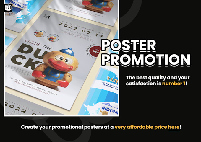 Design your creative promotional poster for you by Bcd_works | Fiverr
