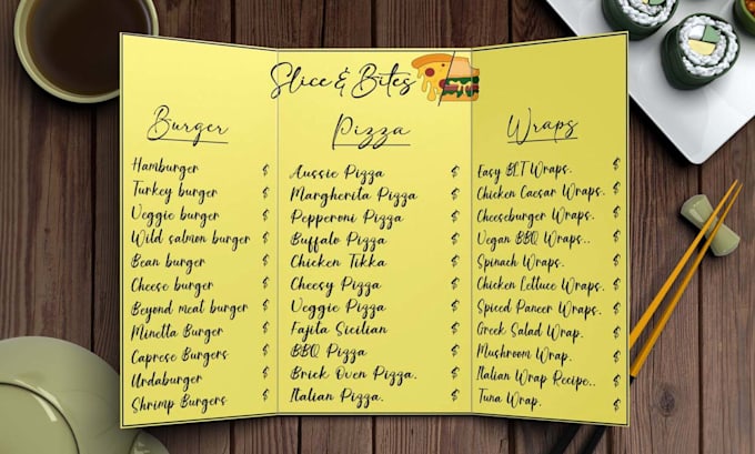 Design modern creative restaurant food menu card by Mahnoorrahman95 ...