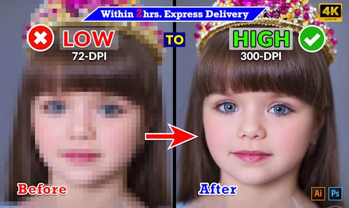 Do enhance, restore and upscale low quality images to high resolution ...