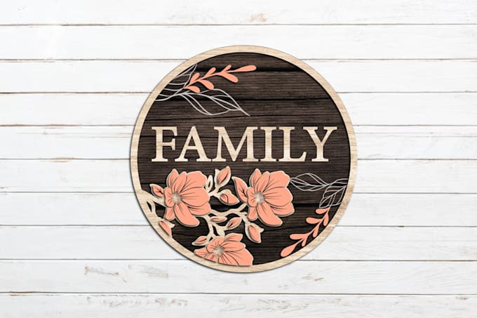 Beautiful door hangers laser cut by Dianagladysh | Fiverr