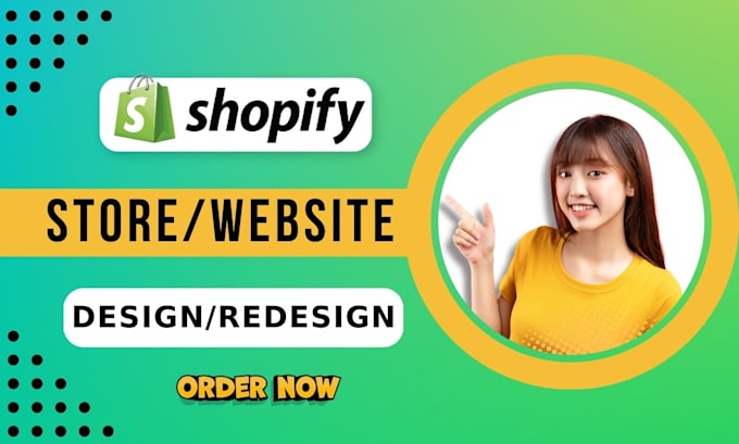 Design and redesign shopify website, shopify store design, website ...