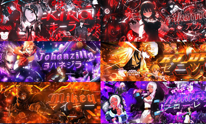 Design unique anime banner for youtube, twitch, discord by Solen_sara ...