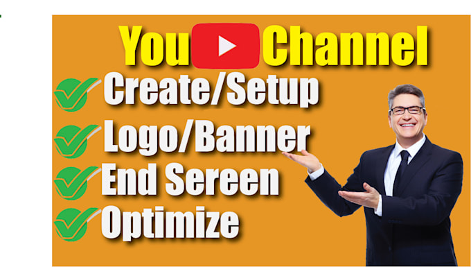 Create setup youtube channel with logo and banner art by Polashsen50 | Fiverr