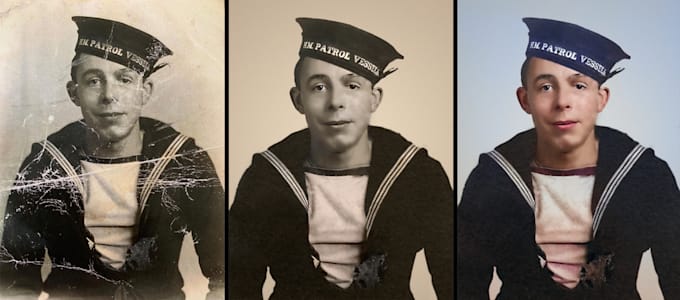 Restore, clean and correct damaged images by Boosth | Fiverr