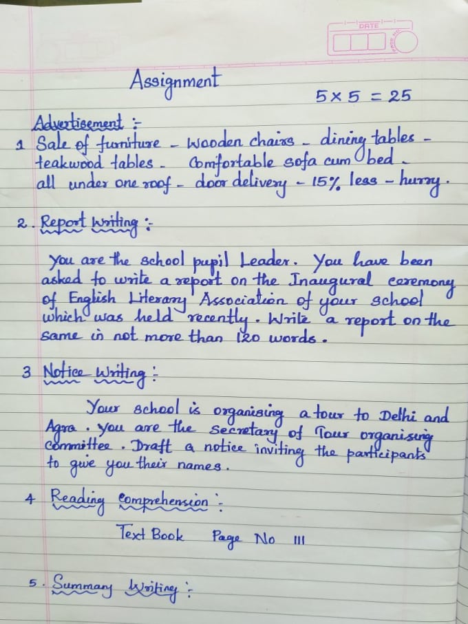 Write your assignment with my beautiful handwriting by Logicpirlogic ...