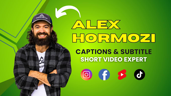 Edit your instagram reels,tiktok,youtube shorts with alex hormozi captions by Browntechies | Fiverr